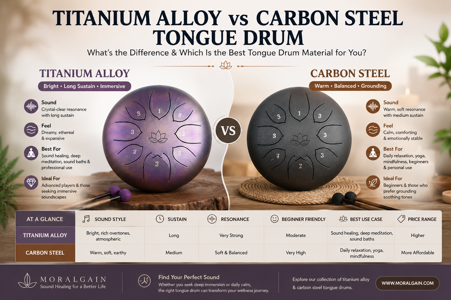 Titanium Alloy vs Carbon Steel Tongue Drum: Which is Best for You ...